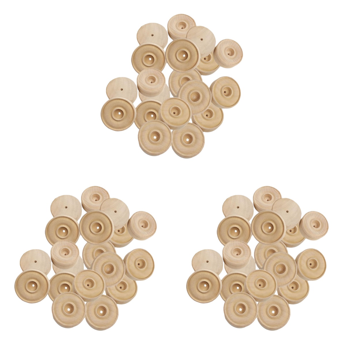 DINHEAROM Diy Wheels Accessories Wooden For Boys And Making 90Pcs ...