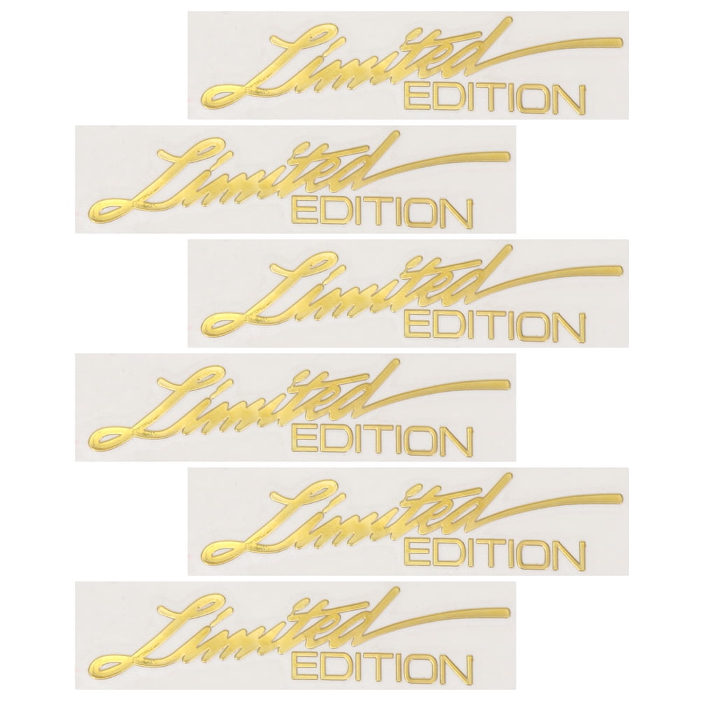 3 Count Car Limited Edition Stickers UV-fade Resistant Emblems ...