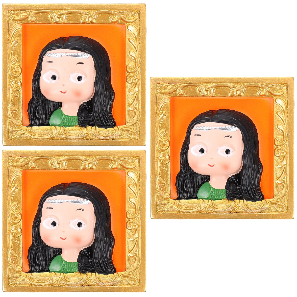 3 Count Cartoon Fridge Magnet Small Refrigerator Magnets 3D Decor Multi ...