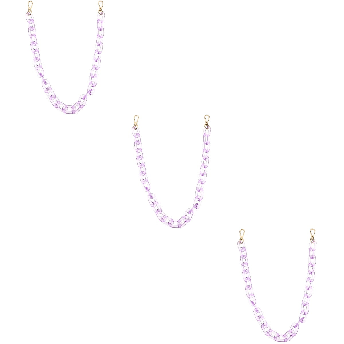 3 Count Chain for Bag Purse Candy Color All Chains Handbags Artificial ...