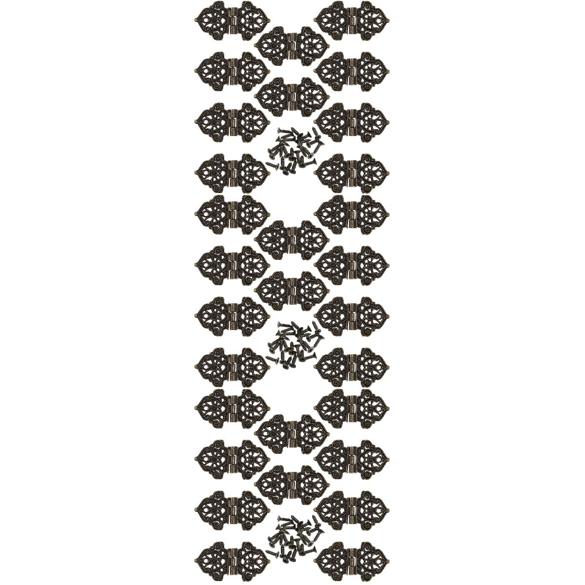 3 Count Chart Hinge Hinges for Caskets Mini Fittings Wooden Furniture ...