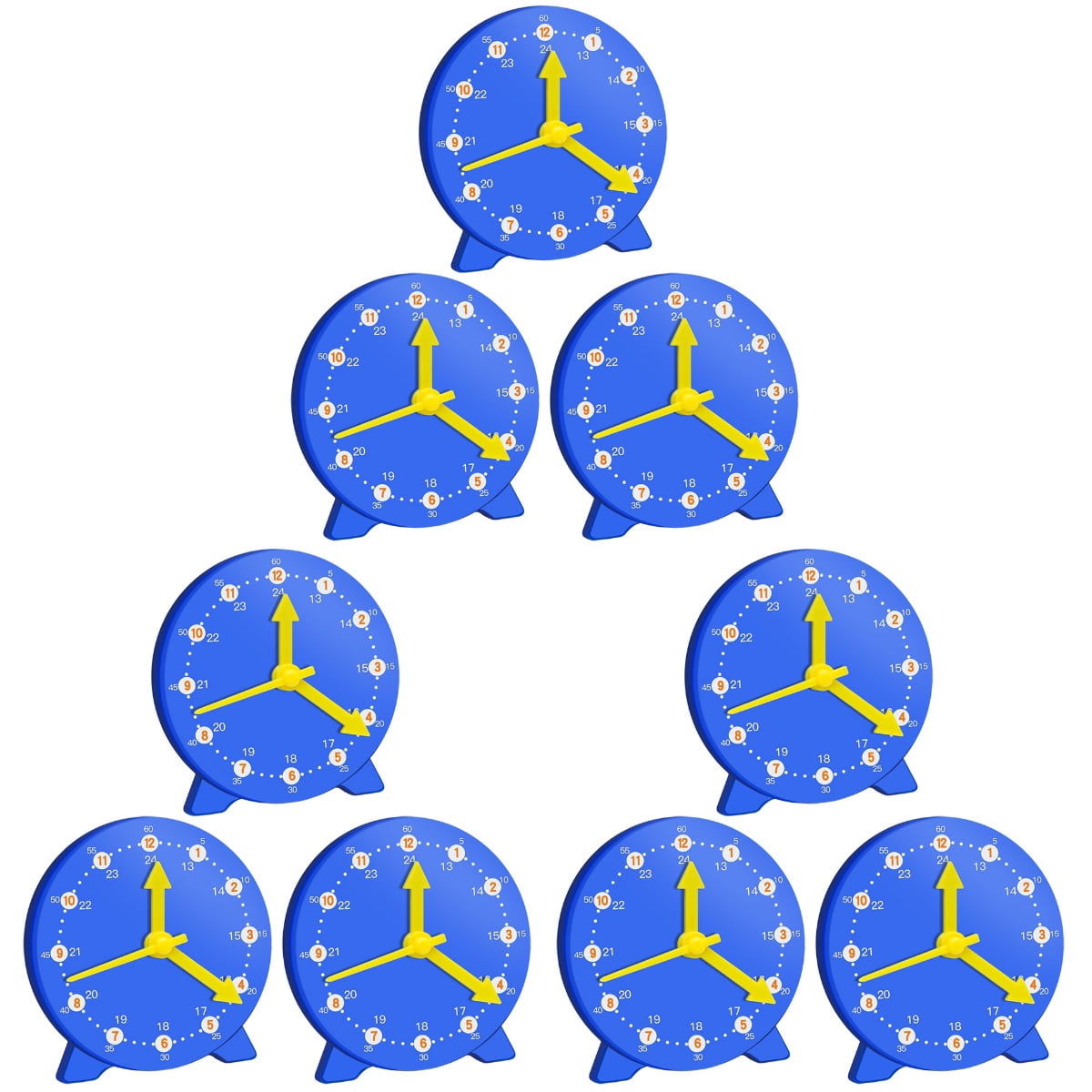 3 Count Clock Model Teaching Aids Kids Wall Kitchen Timer Tools for ...
