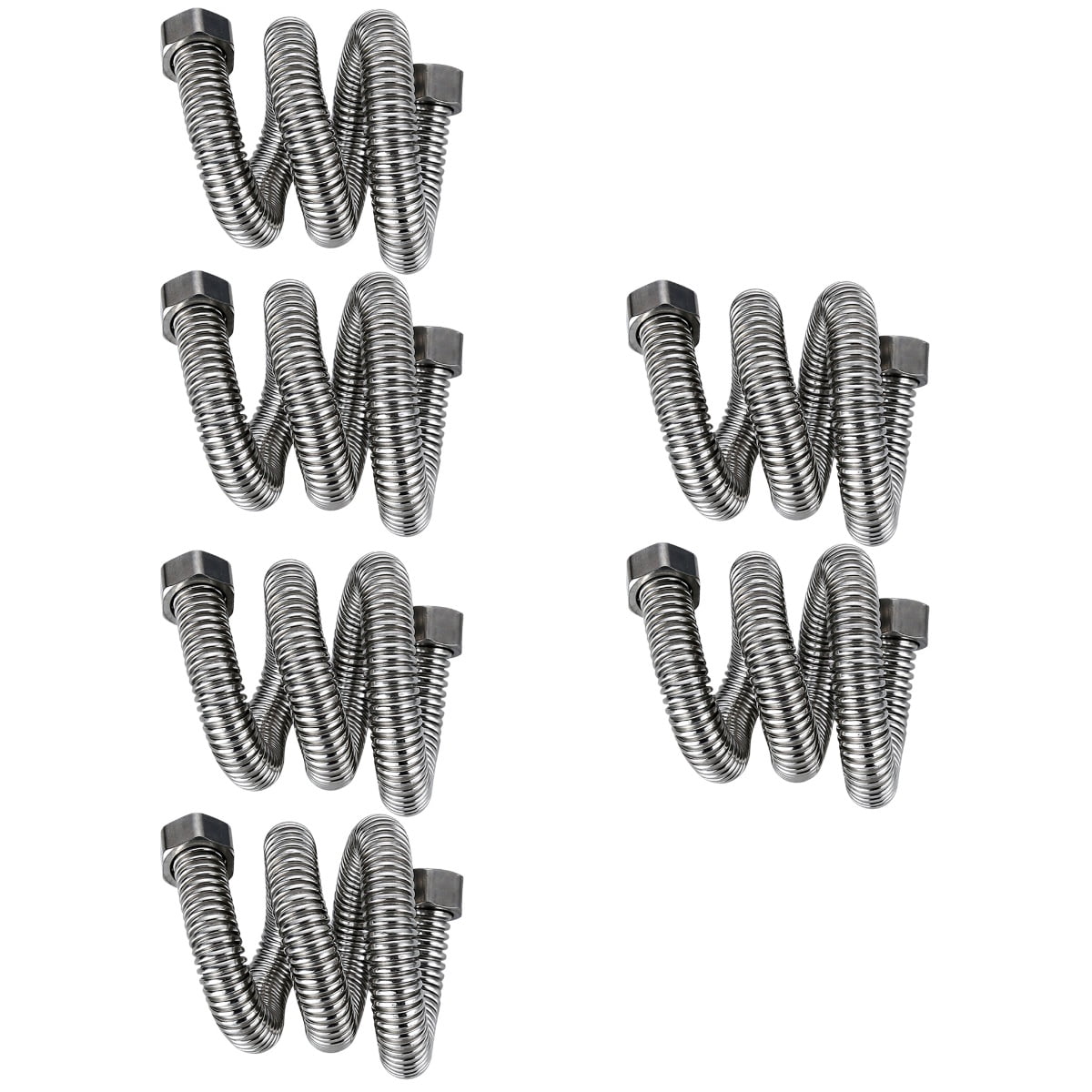 3 Count Corrugated Faucet Stainless Steel Bellows Pressure Water Pipe ...