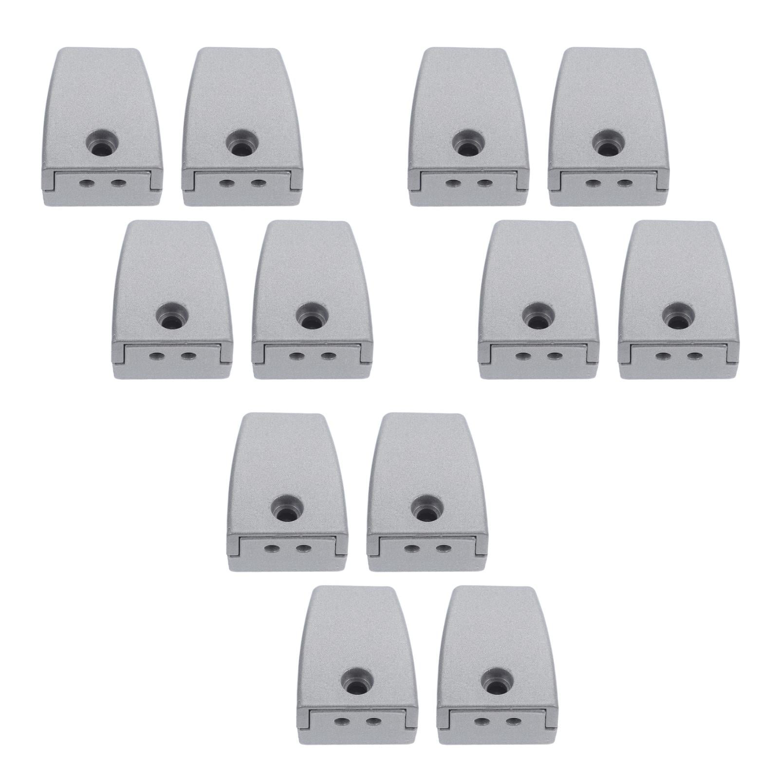 3 Count Cubicle Silver Partition Clips Glass Desk Clamp Office ...