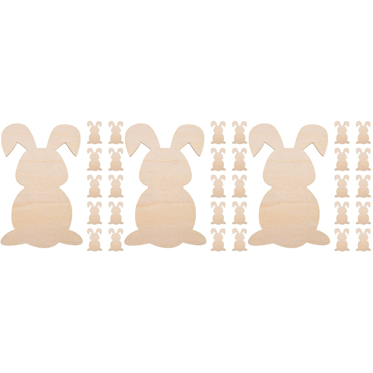 3 Count DIY Rabbit Wood Chips Animal Outdoor Bellies Baby - Walmart.com