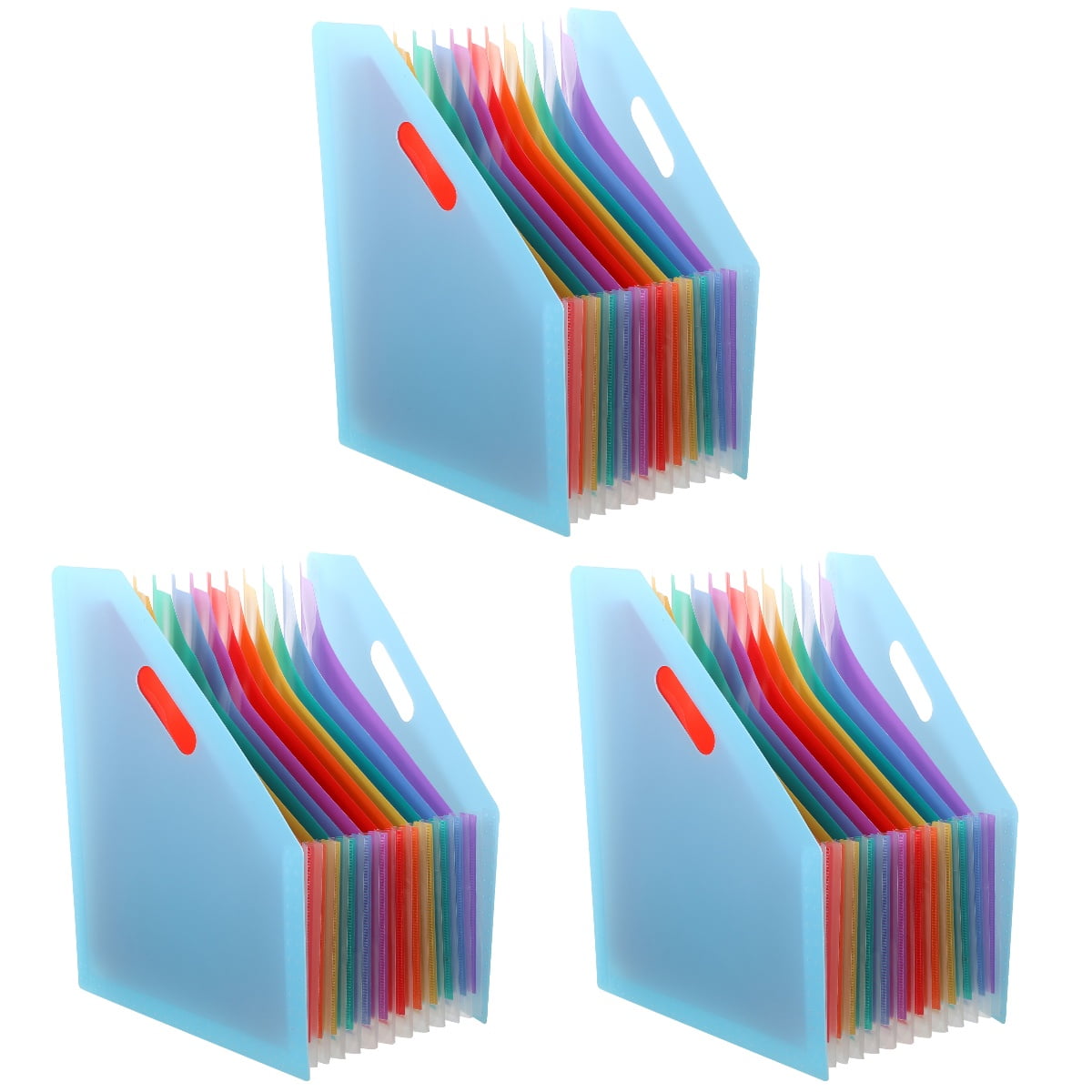 3 Count Desktop Bill and Receipt Organizer Pack Folder Stand-up File ...