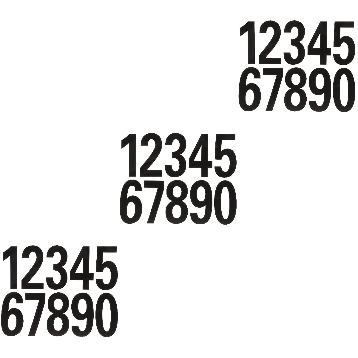 3 Count Digital Stickers Practical Number Professional - Walmart.com