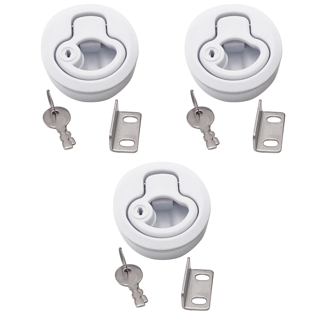 3 Count Door Lock Locks Flush Pull Hatch Universal Marine The Latch ...