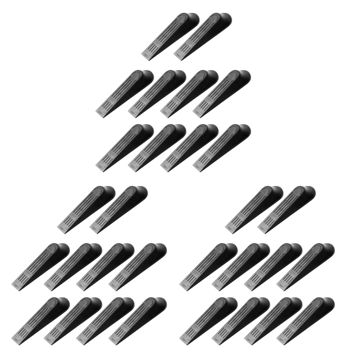 3 Count Door Plug Security Stop under Wedge Card Small Stopper Plastic ...