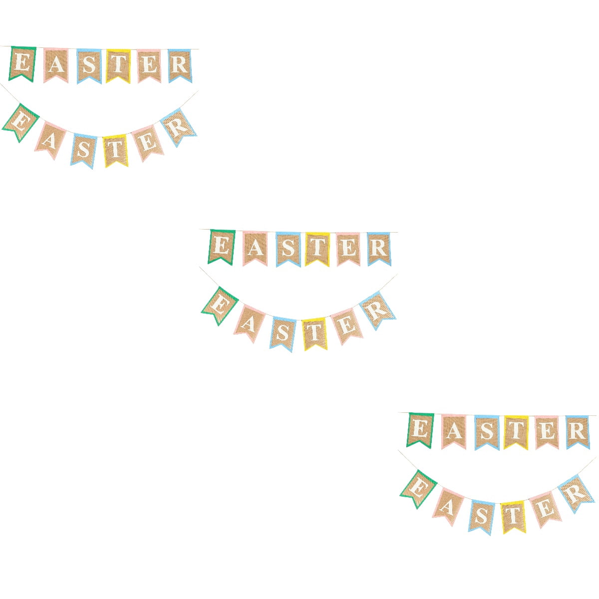 3 Count Easter Flag Flag Decor Easter Banner Easter Hanging Banner ...