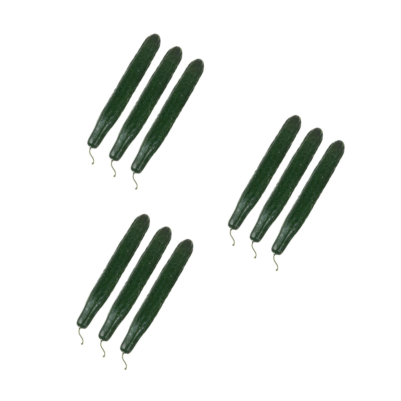 3 Count Fake Cucumber Artificial Cucumbers Vegetables Baby Green ...