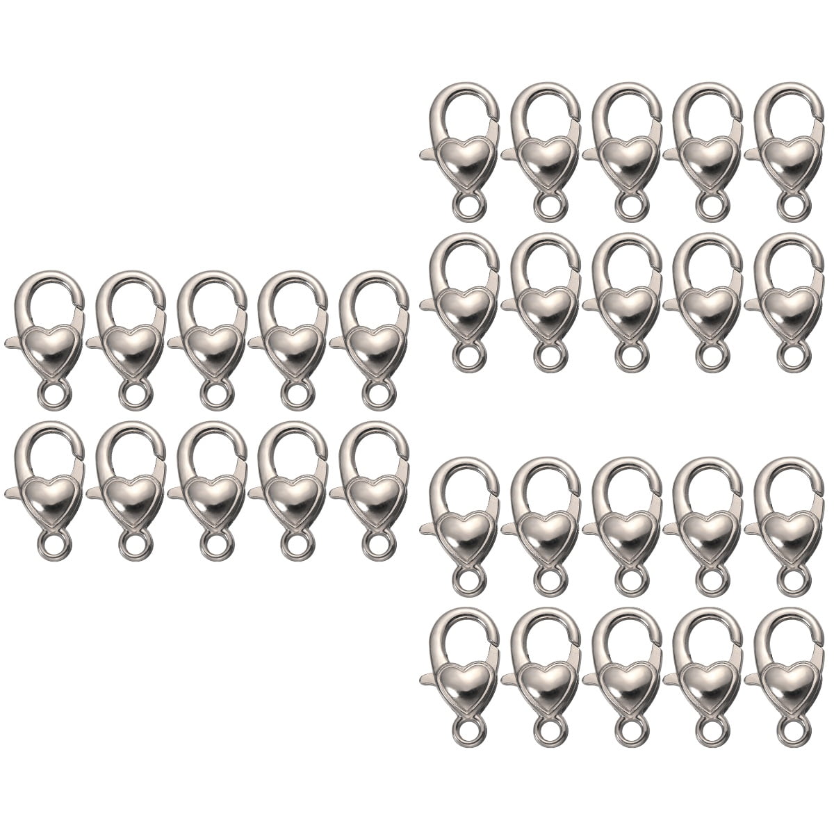 3 Count Fidget Puppet Decoration Heart-Shaped Lobster Buckle Clasp Man ...