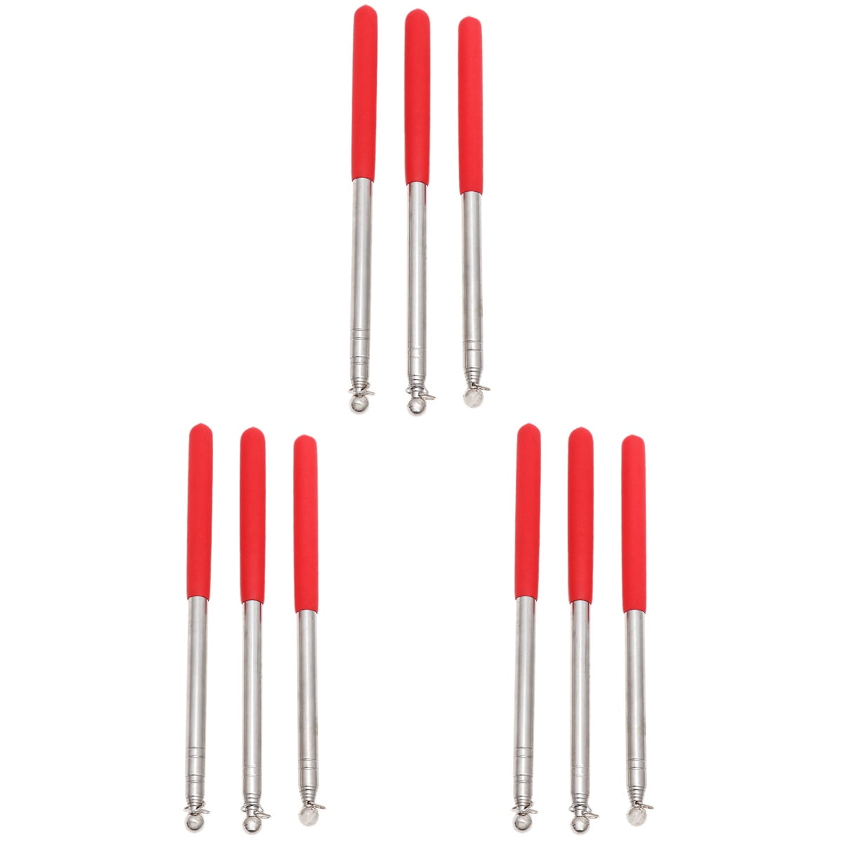 3 Count Flag Sticks Indoor Pole Red Flagpole Camping - Walmart.com