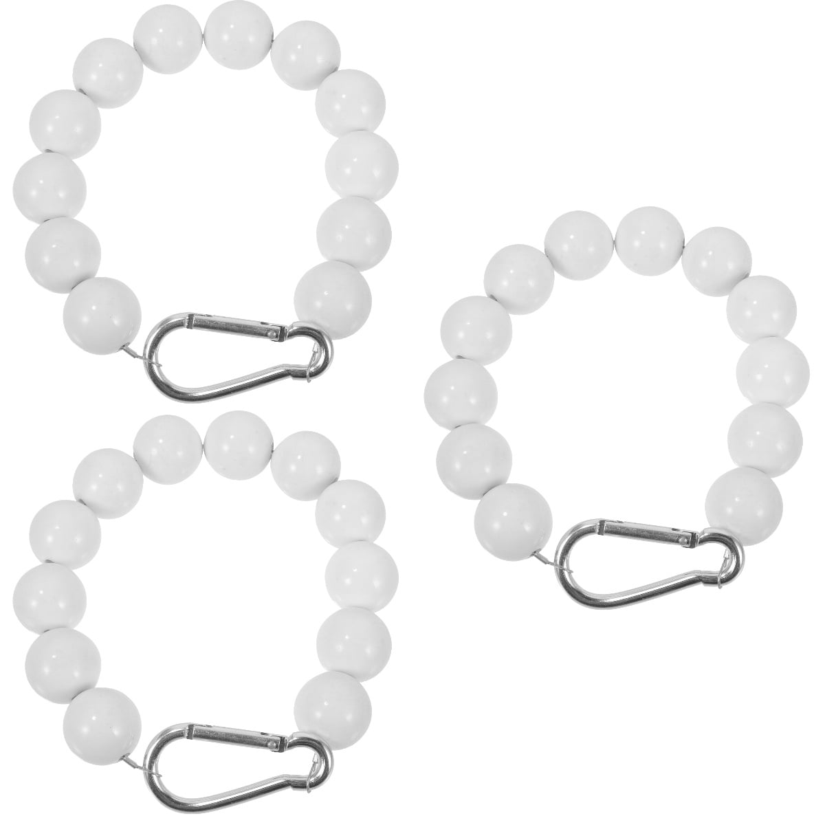 3 Count Flagpole Retaining Ring Bead Chain Necklace Flagpole Parts ...