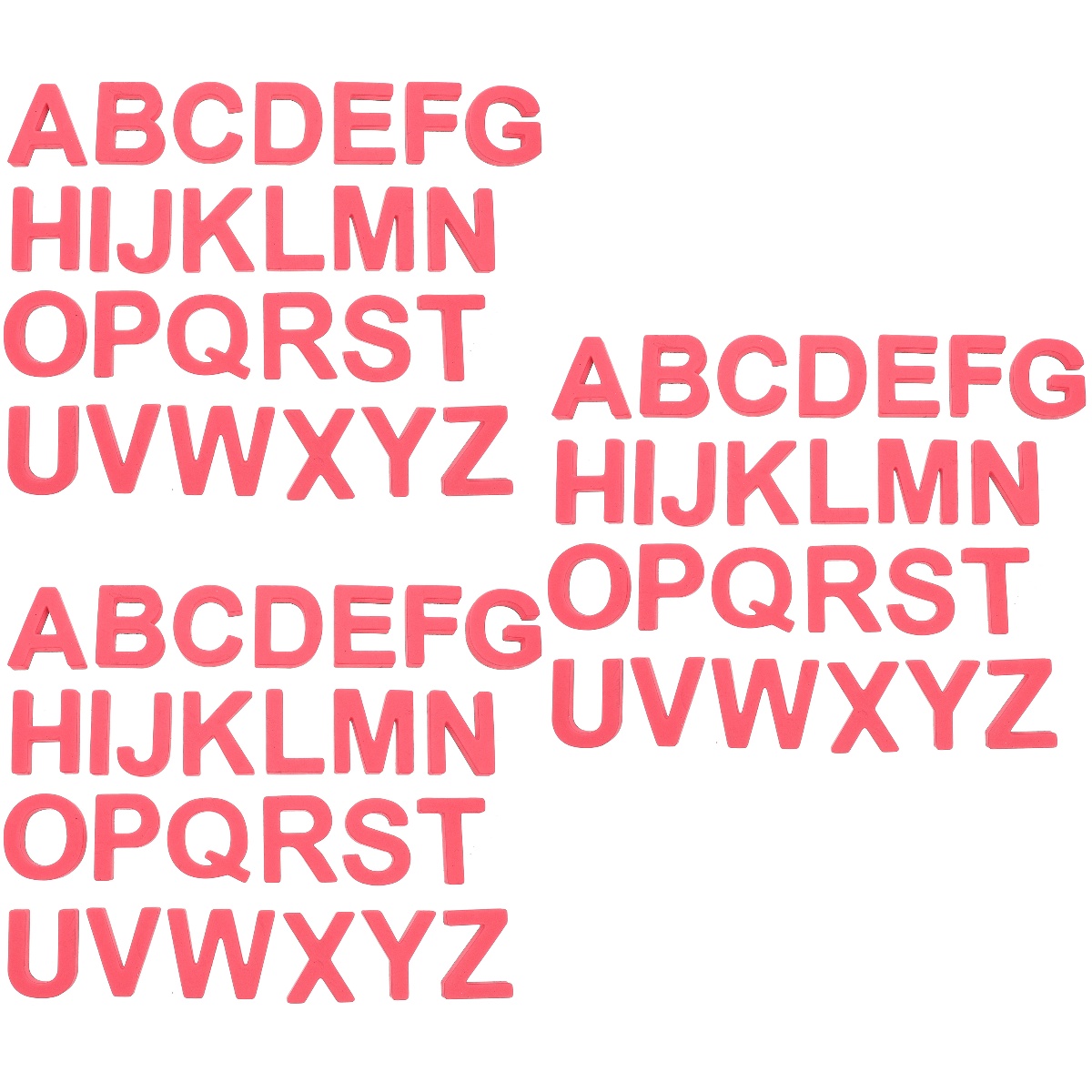 3 Count Flash Letter Refrigerator Magnet Alphabet Fridge Baby - Walmart.com