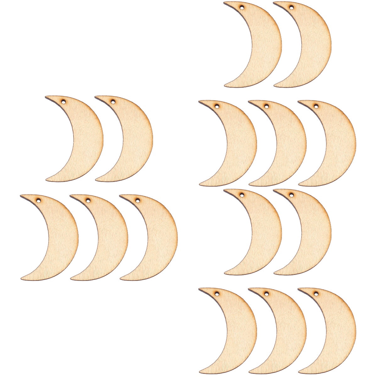 3 Count Float with Adjustable Bracket Wooden Moon - Walmart.com