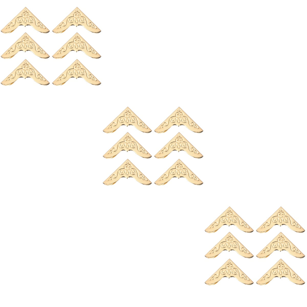 3 Count Folders Metal Book Corner Album Protectors Covers Baby ...