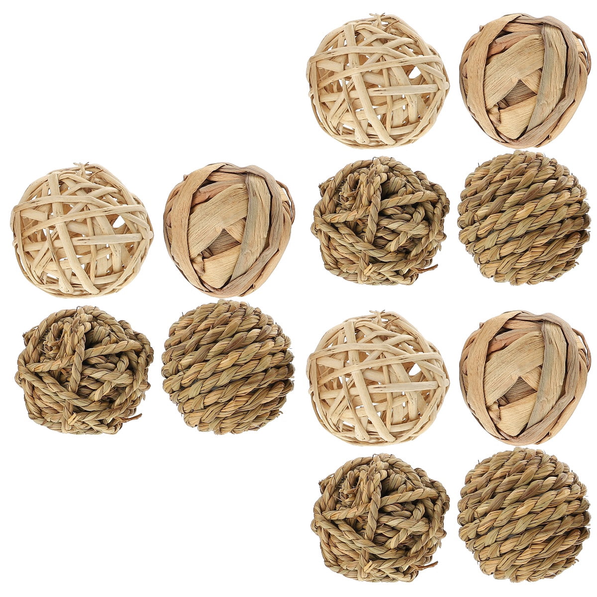 FUEENIRVA Weaving Design Pet Balls Small Animals Cage Use 12Pcs 2.8x2 ...
