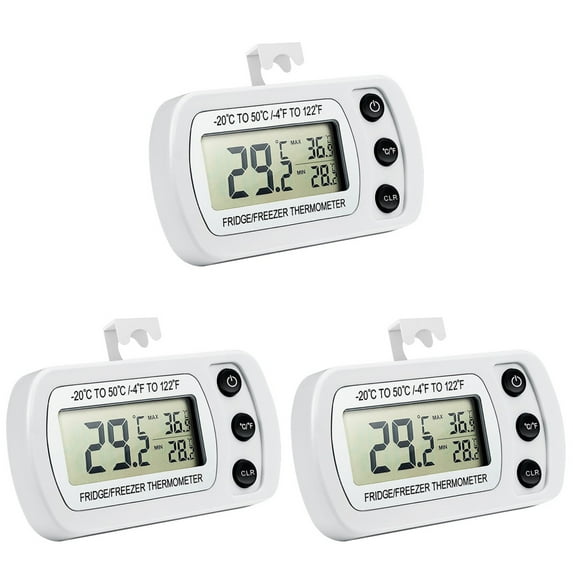 3 Count Fridge Alarm Temperature Probe Waterproof Construction ...