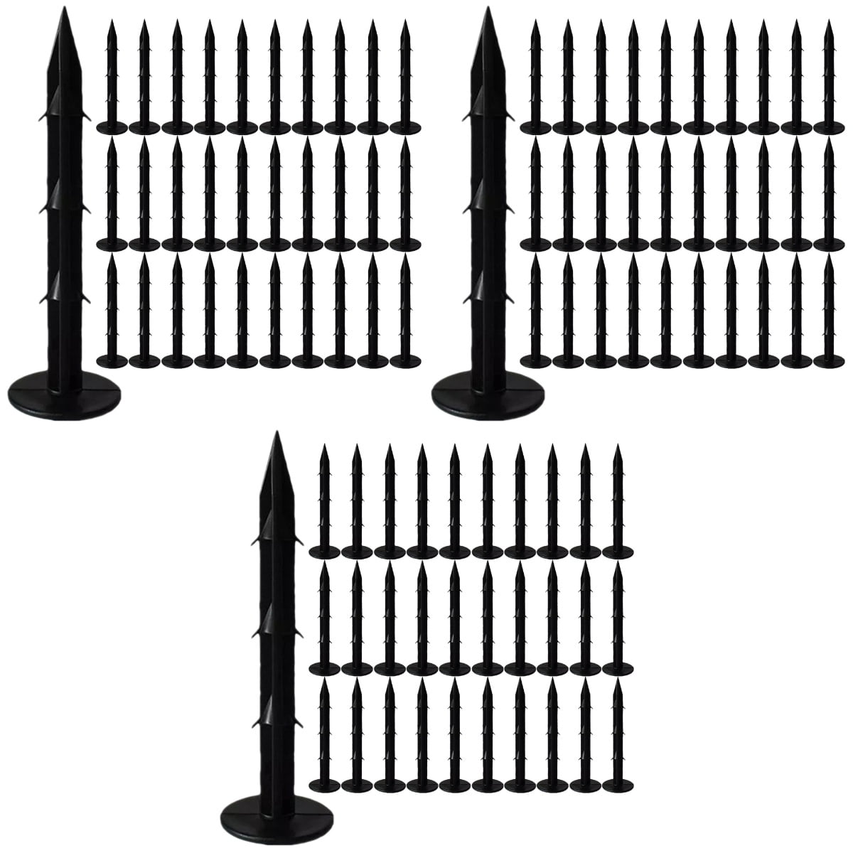 3 Count Garden Stakes Plastic Anchor Artificial Lawn Anchoring Tents ...