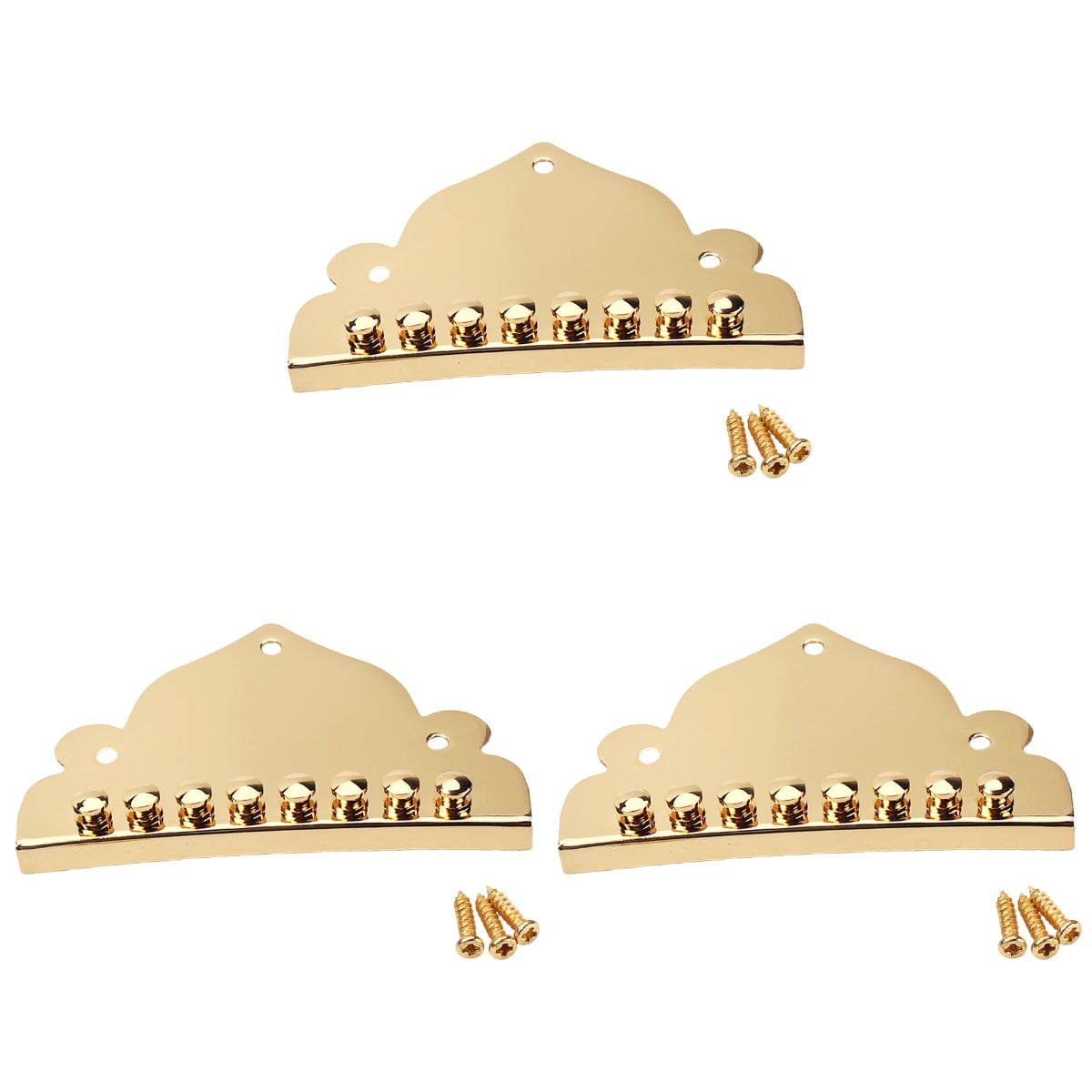 3 Count Golden Mandolin Tailpiece Metal Pearlescent Earth Tones ...