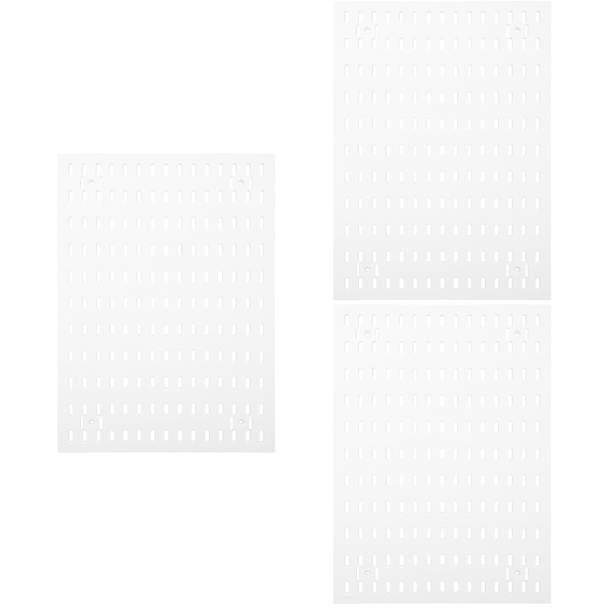 3 Count Grid Wall Peg Board Rack Pegboard Organizer Storage Office ...