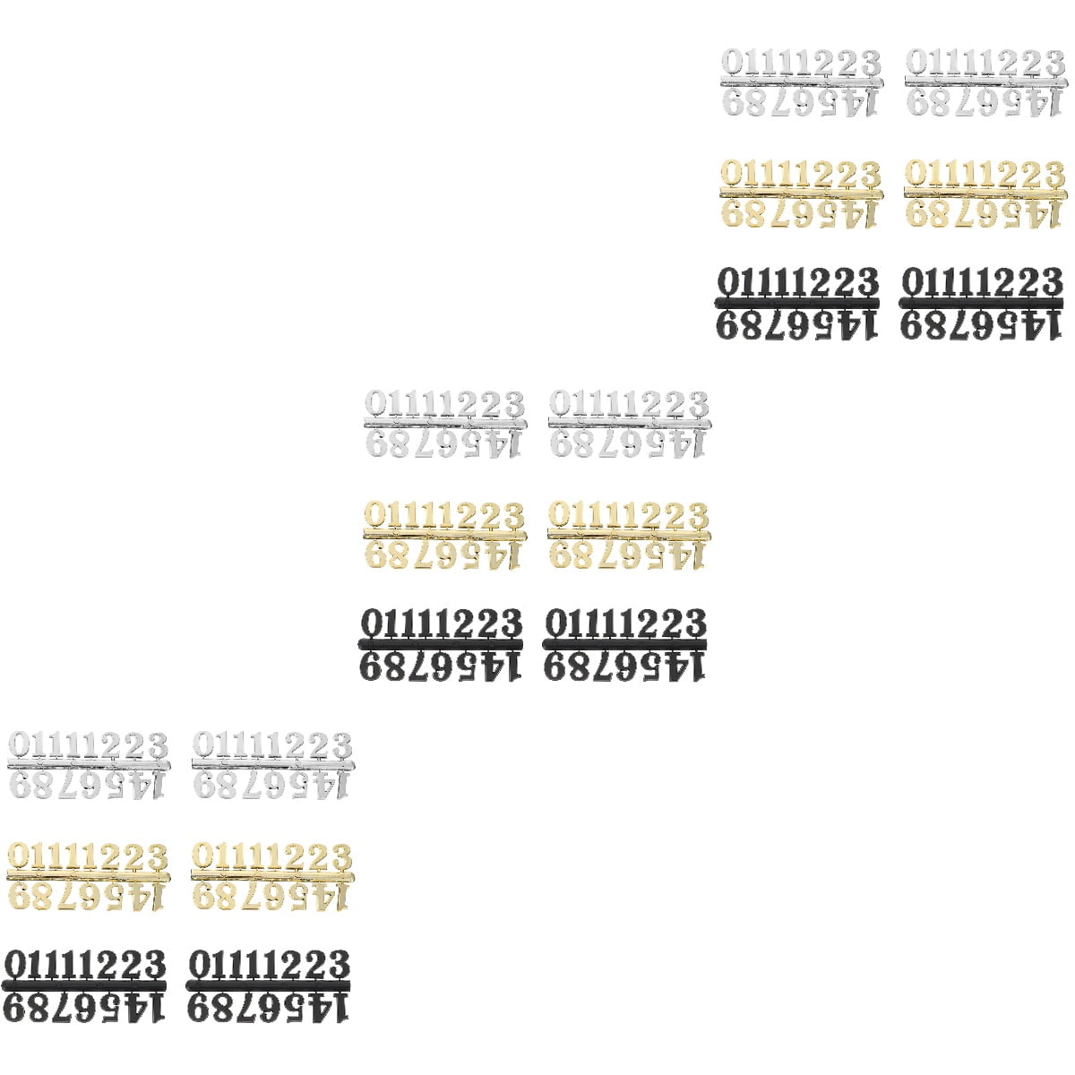 3 Count Hanging Clock Numerals Wall Parts Digital Clocks Numbers ...