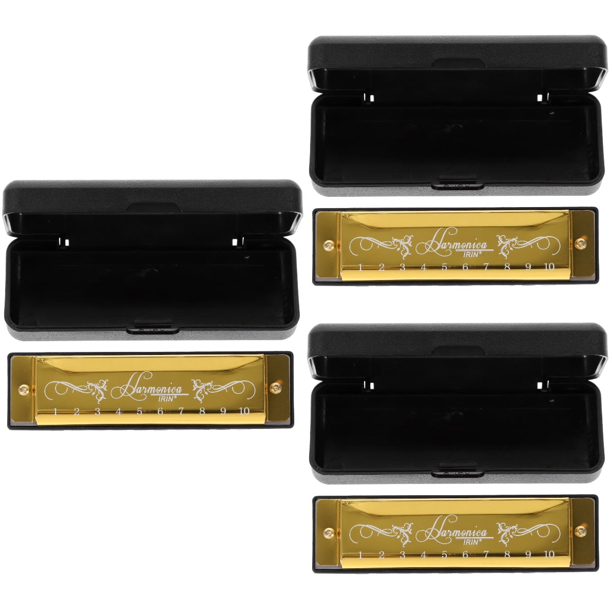 3 Count Harmonicas Jaw Harp 20 Tone in Key Child Student - Walmart.com