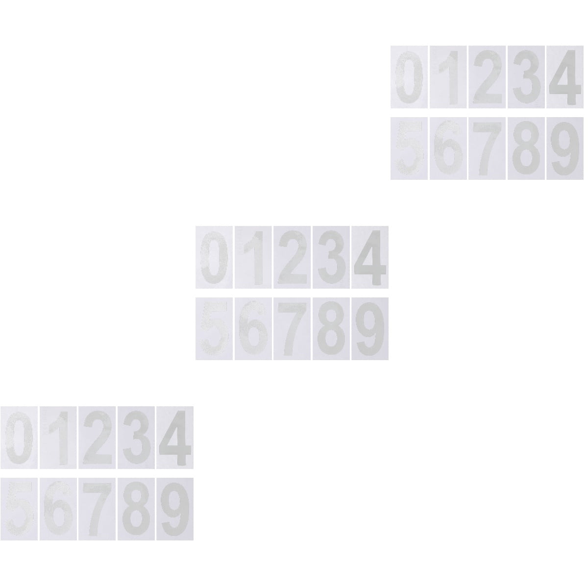3 Count House Number Sticker External Mailbox outside Reflective Decals ...