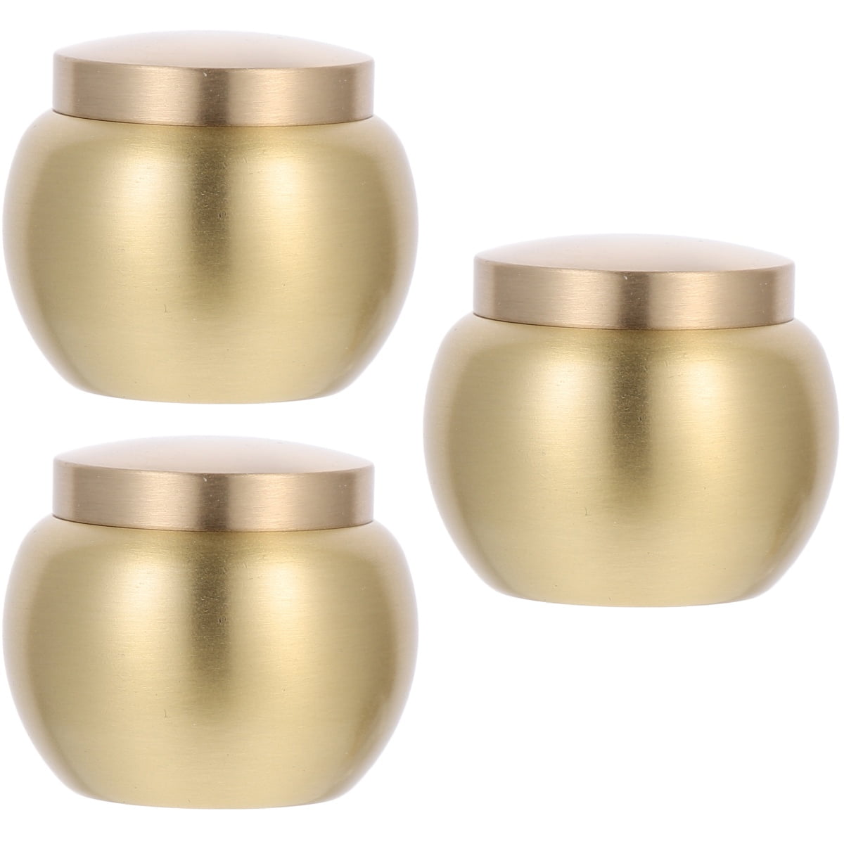 3 Count Human Urn Stainless Steel Container Necklace Brass Pet Copper ...
