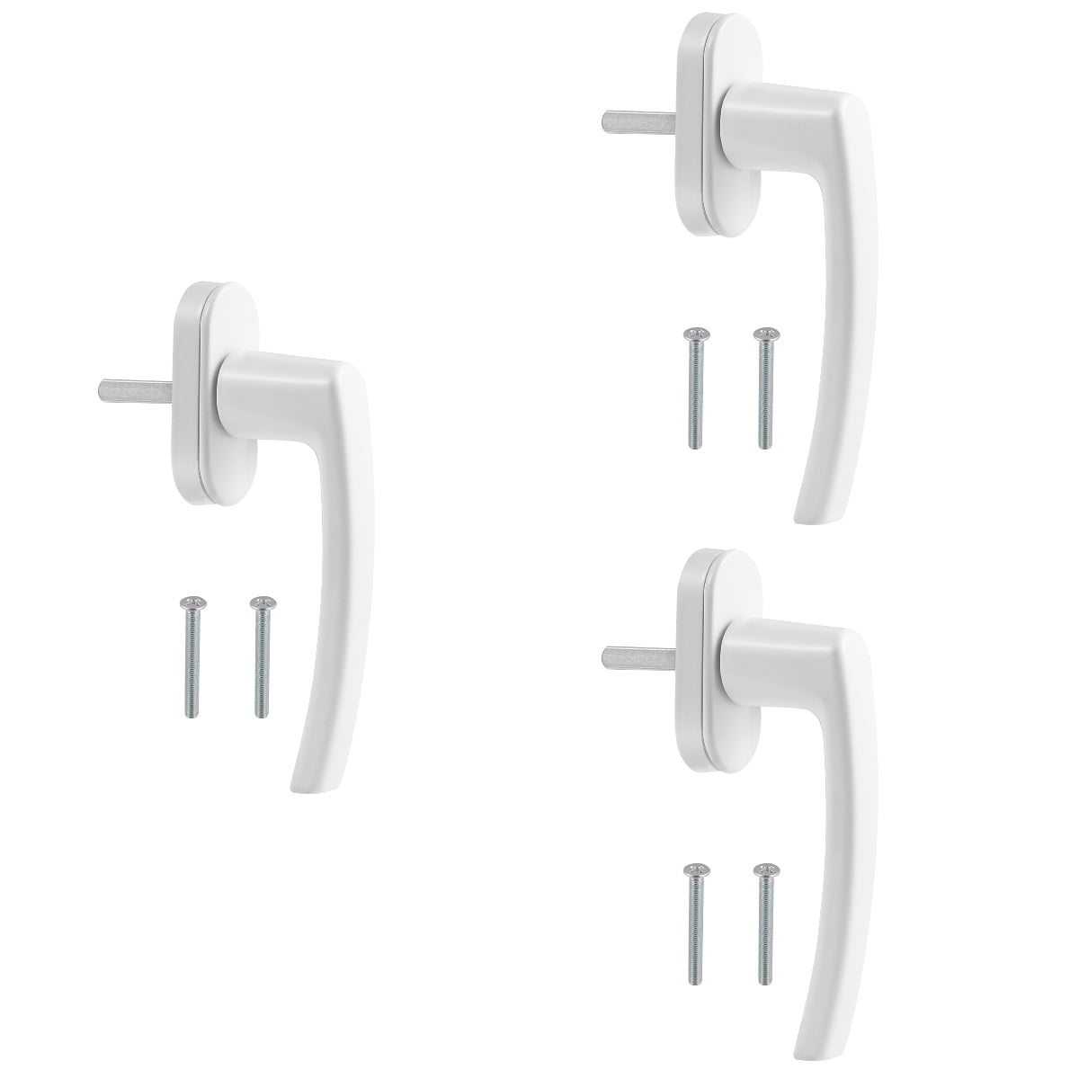 WYN 3pcs BESTOMZ Inside Interior Inner Window Handle Crank Aluminum ...