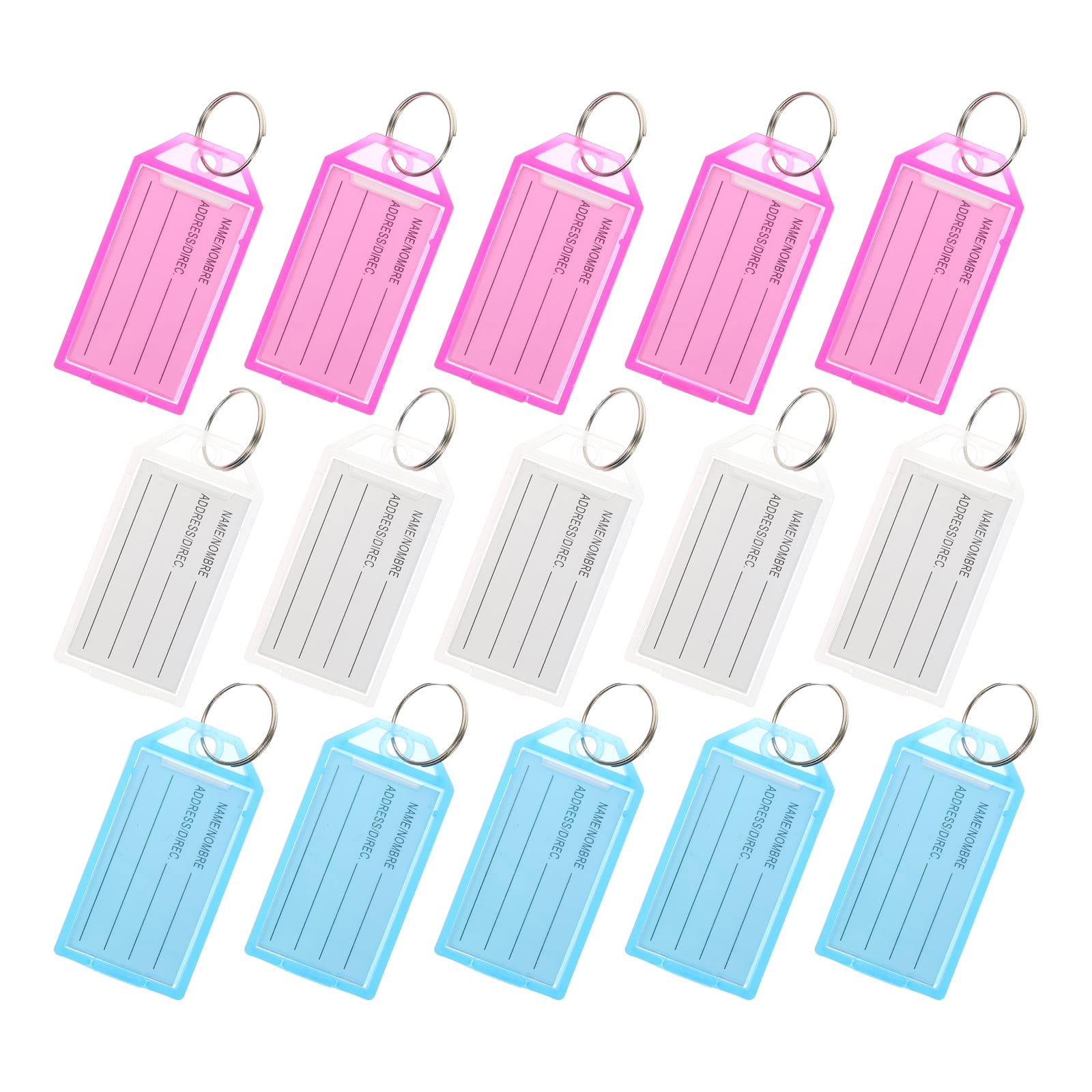 3 Count Key Identifiers Colored Labels Badge Reels Retractable Car ...