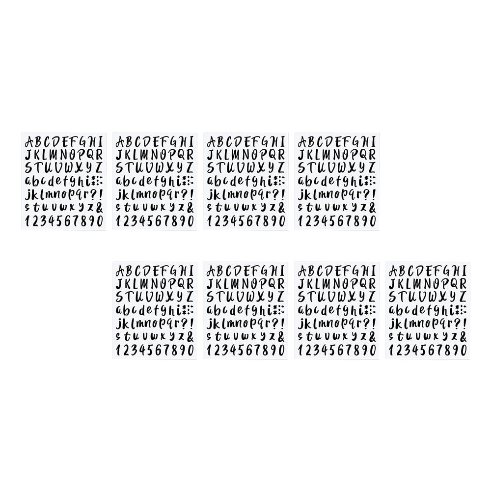 3 Count Label Logo Stickers Labels Posters Nail Scrapbook Black ...