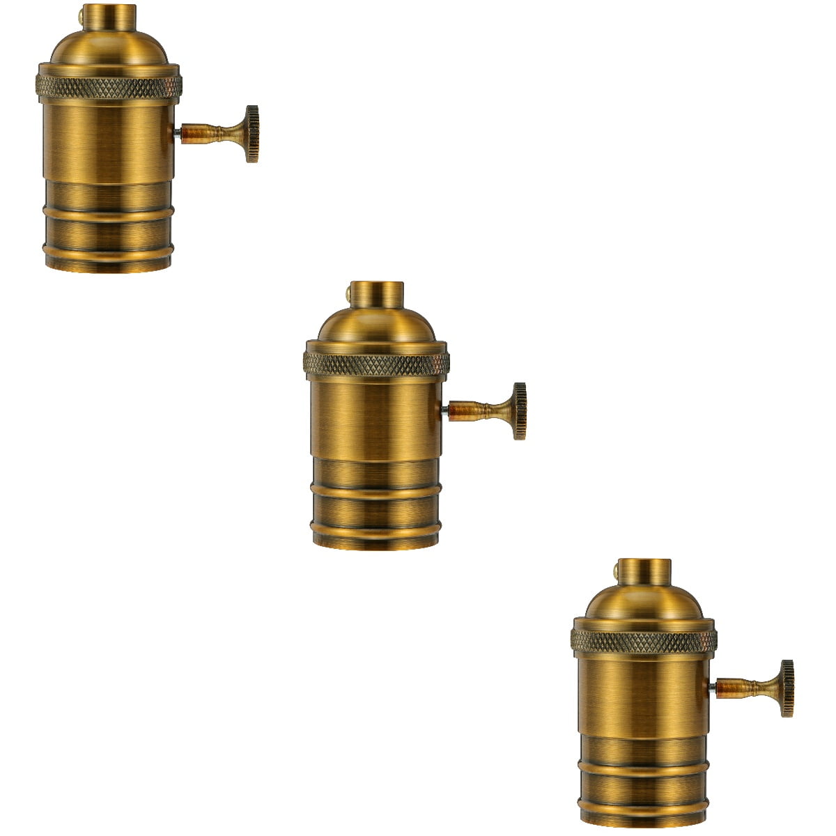 3 Count Lamp Dimmer Socket Hanging Retro Holder Light - Walmart.com