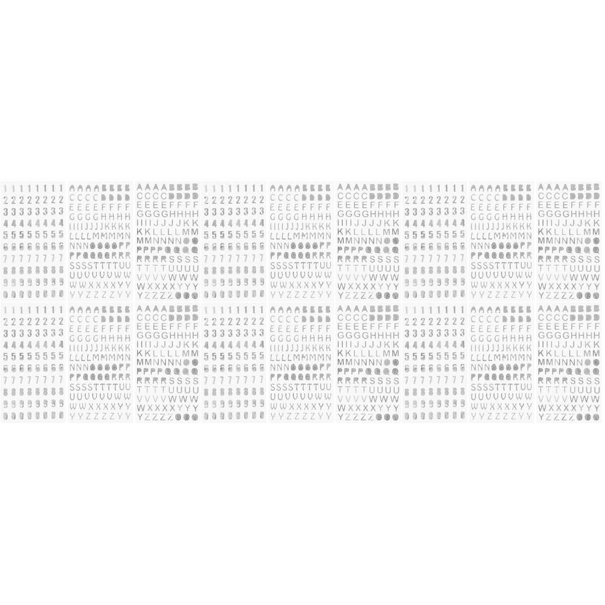 3 Count Letter Scrapbooking English Alphabet Stickers PVC Easy-to-use ...