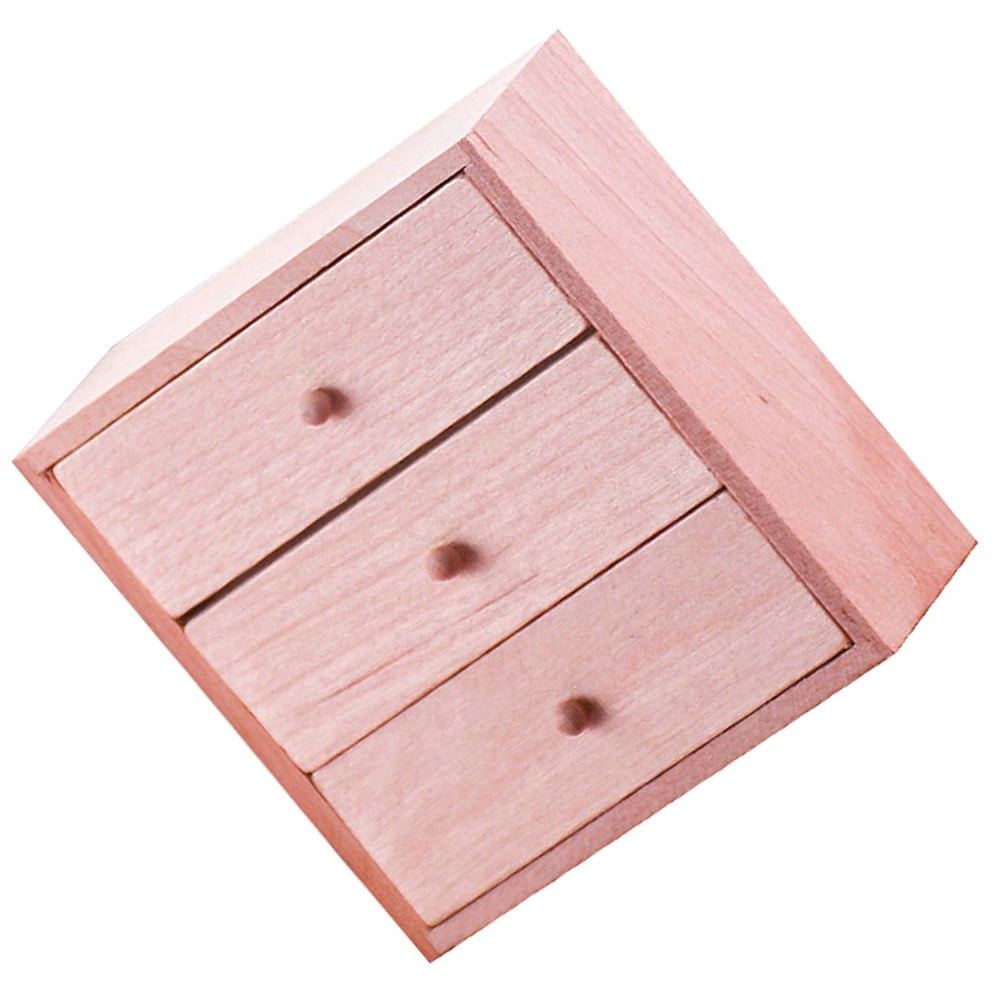 3 Count Locker Miniature Display Cabinet Doll House Drawer Prop ...