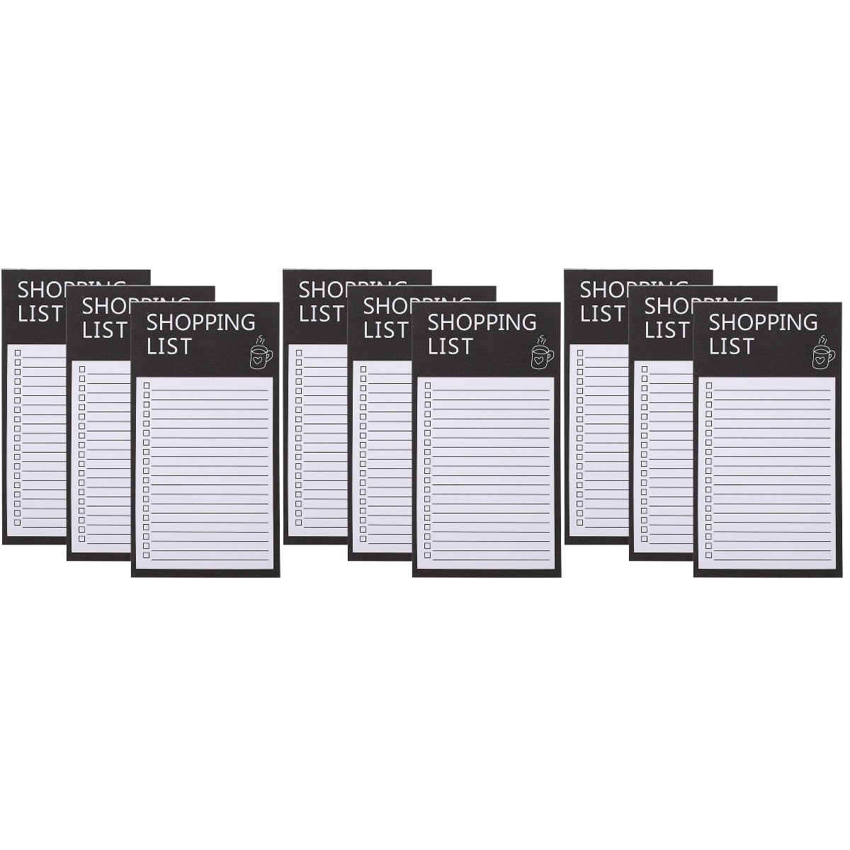 3 Count Magnetic Grocery List Pad for Fridge Container Large Buttons ...