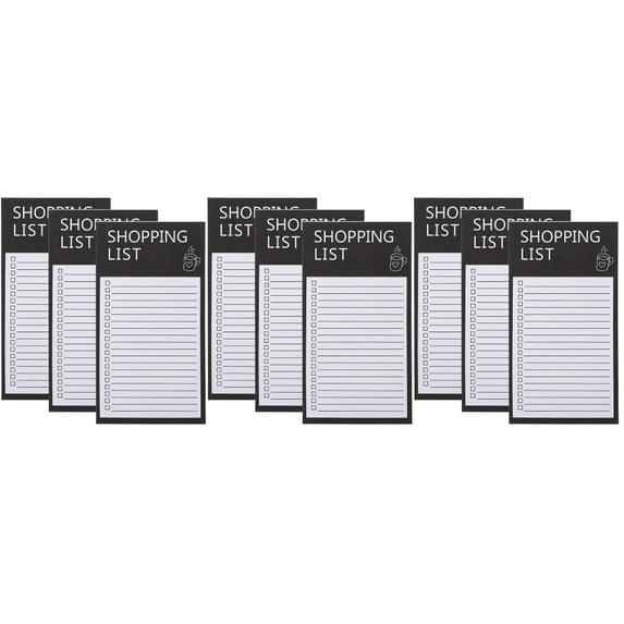 3 Count Magnetic Grocery List Pad for Fridge Container Large Buttons ...