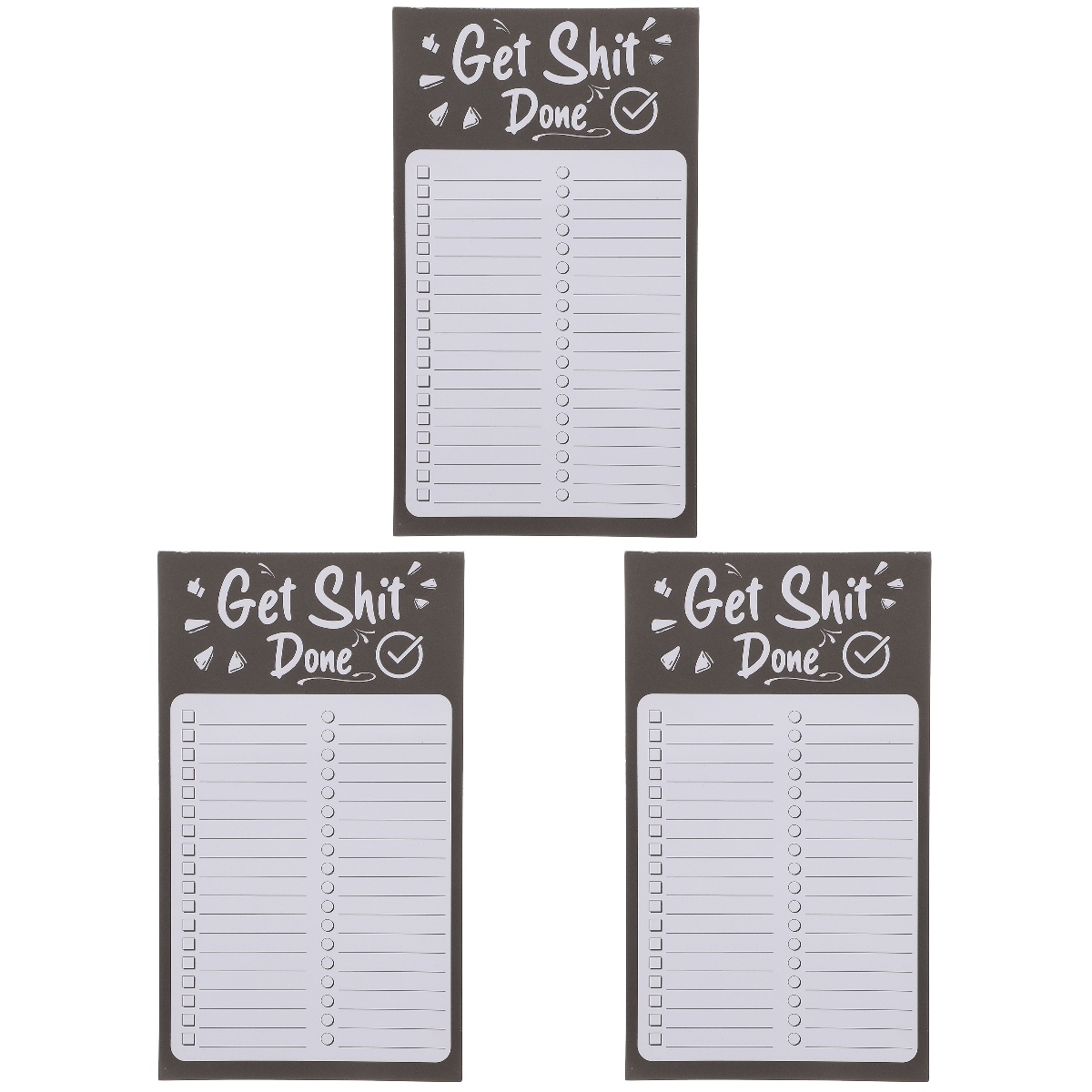 3 Count Magnetic Notepad Notepads for Refrigerator Shopping List Menu ...