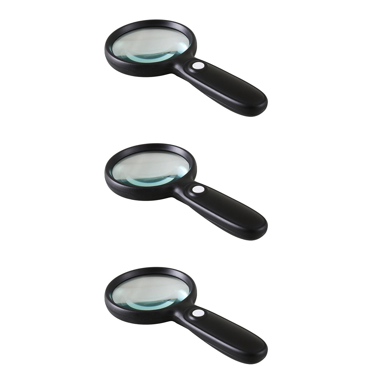 3 Count Magnifying Magnifiers LED Light Elderly Reading Glass ...