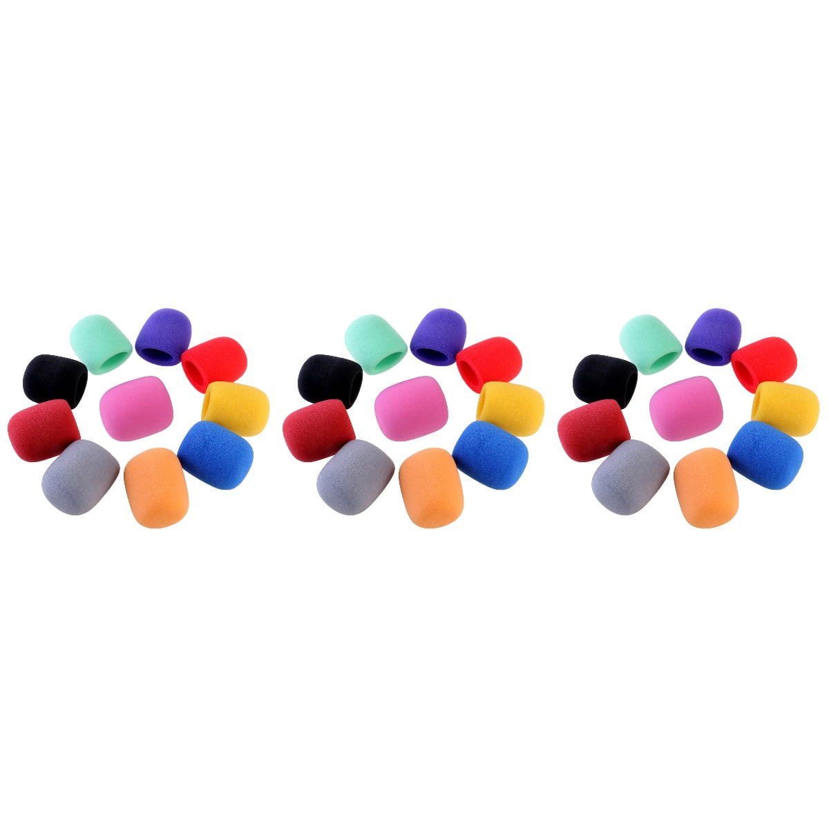 3 Count Microphone Covers Muffler Black Stage Performance - Walmart.com