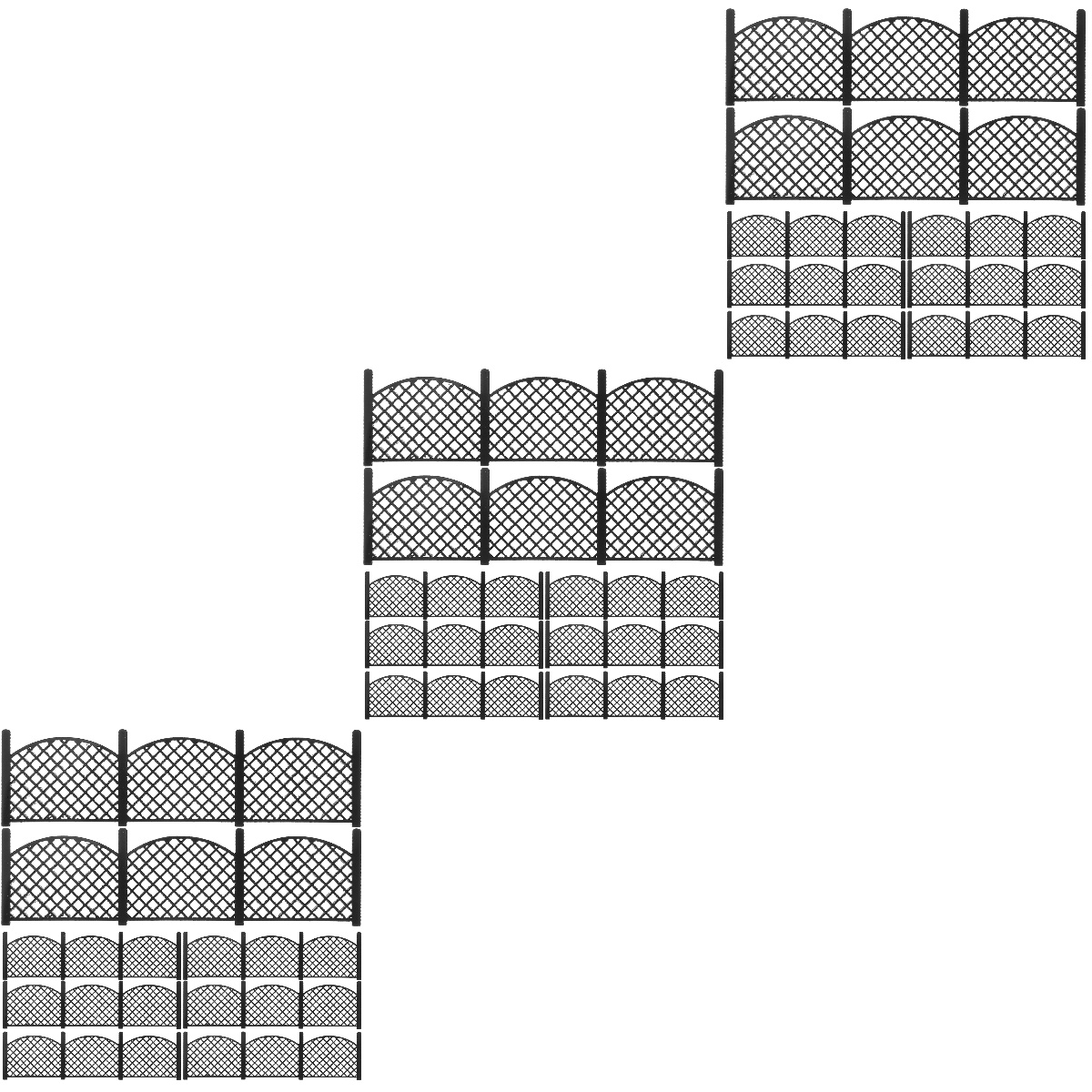 3 Count Mini Fence Prop Bang Curler Wavy Hair Sponge Rollers Kit ...