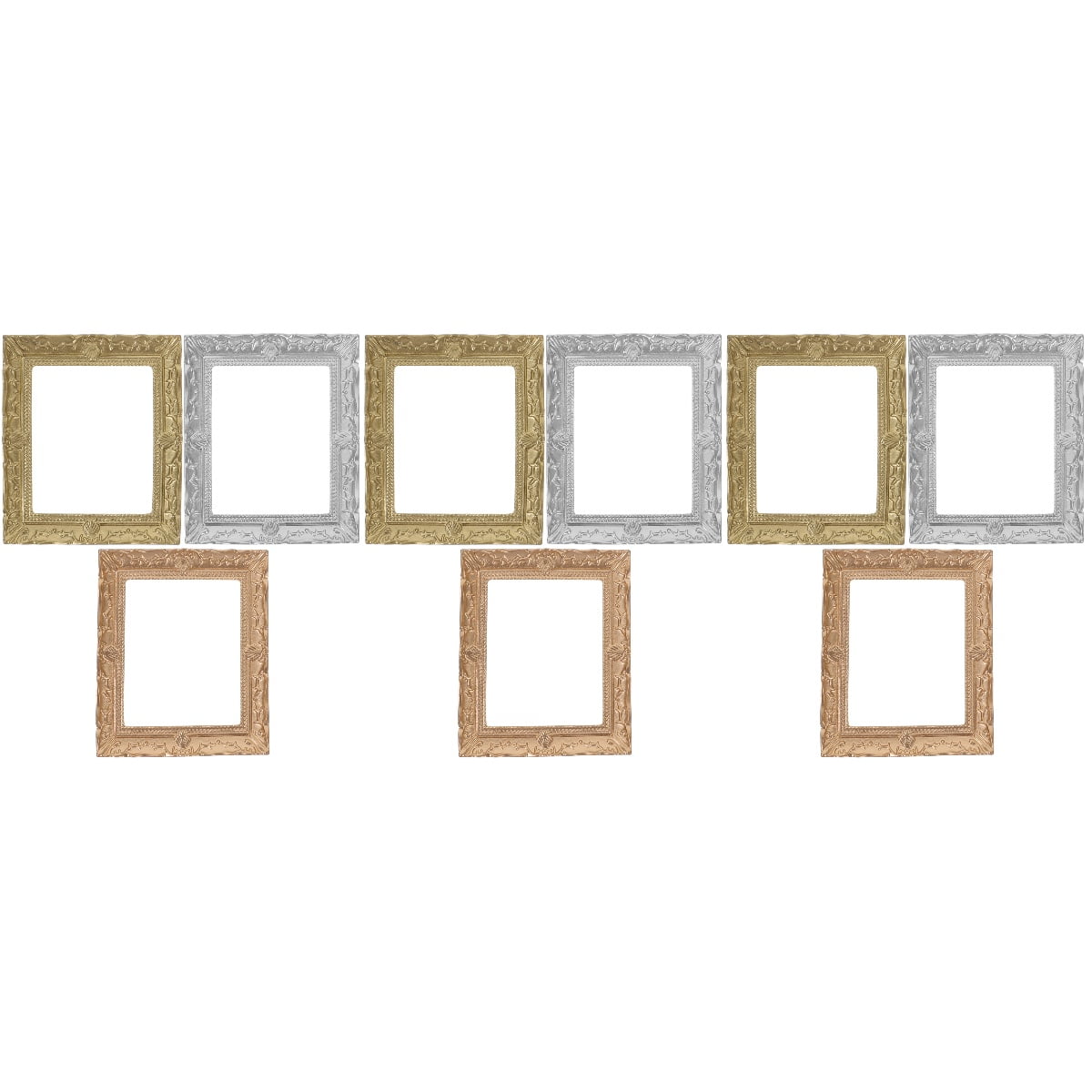 3 Count Mini Rectangular Frames for Crafts Tiny Photo Miniature Small ...