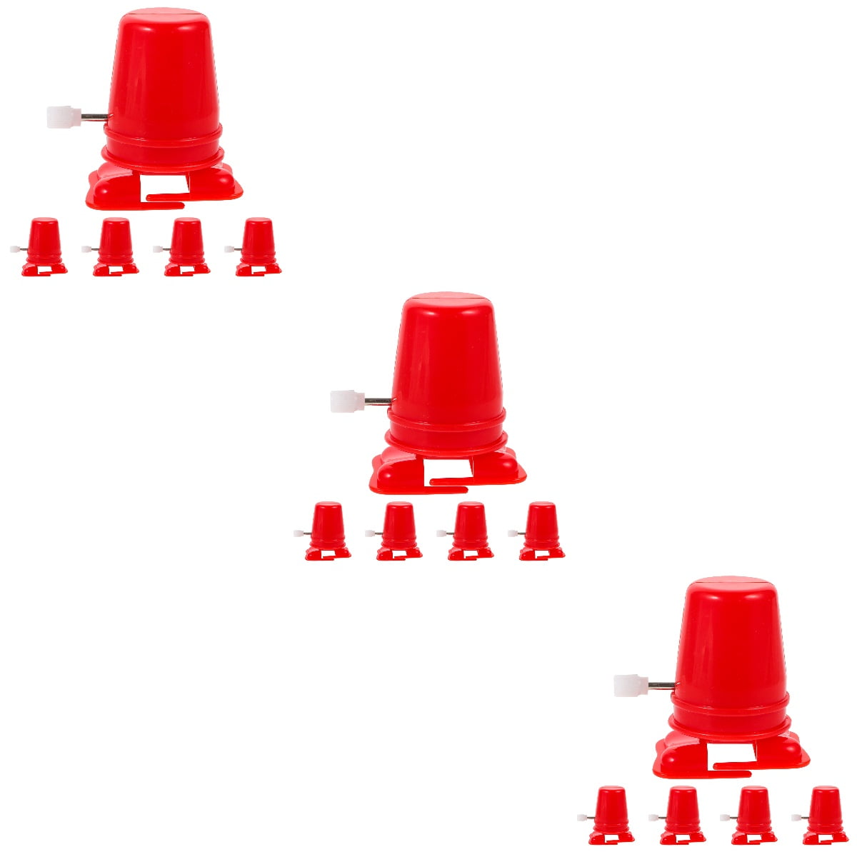 3 Count Mini Robot Toy Display Wind up Legs Color Walking Movement ...