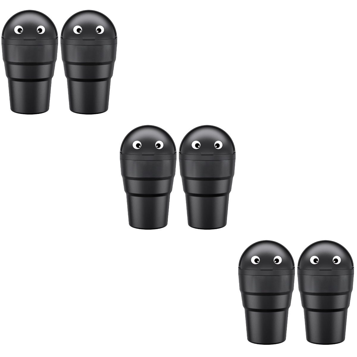 3 Count Mini Trash Can Cup Holder Expander for Car Foldable with Lid ...