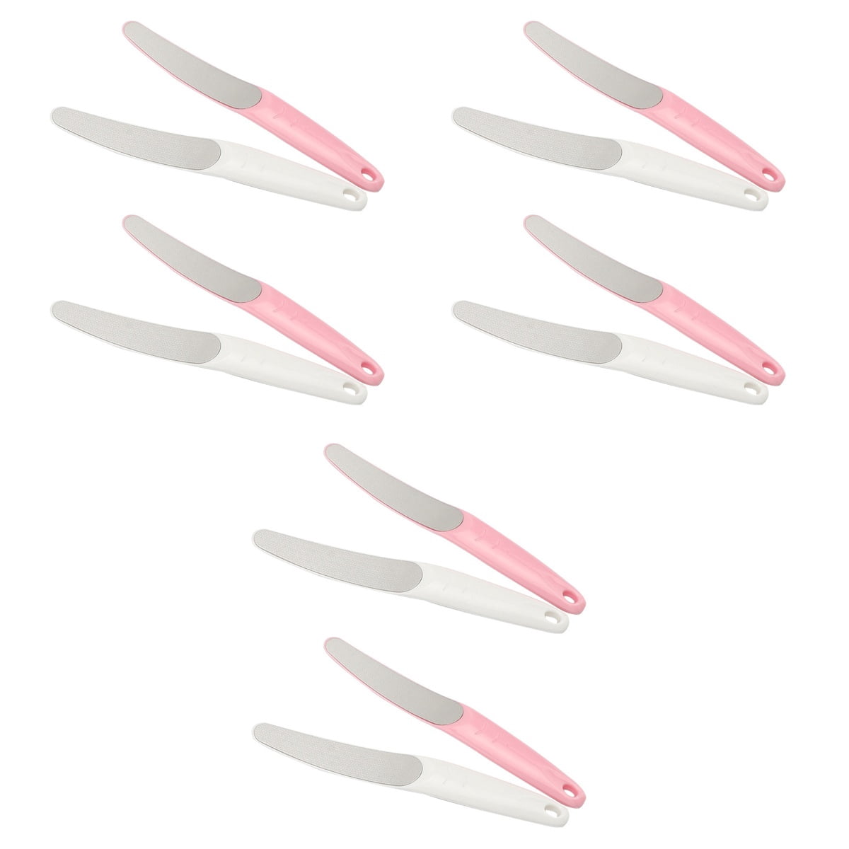 3 Count Nail File White Polish Curved Shaping Tools Easy Use Files ...