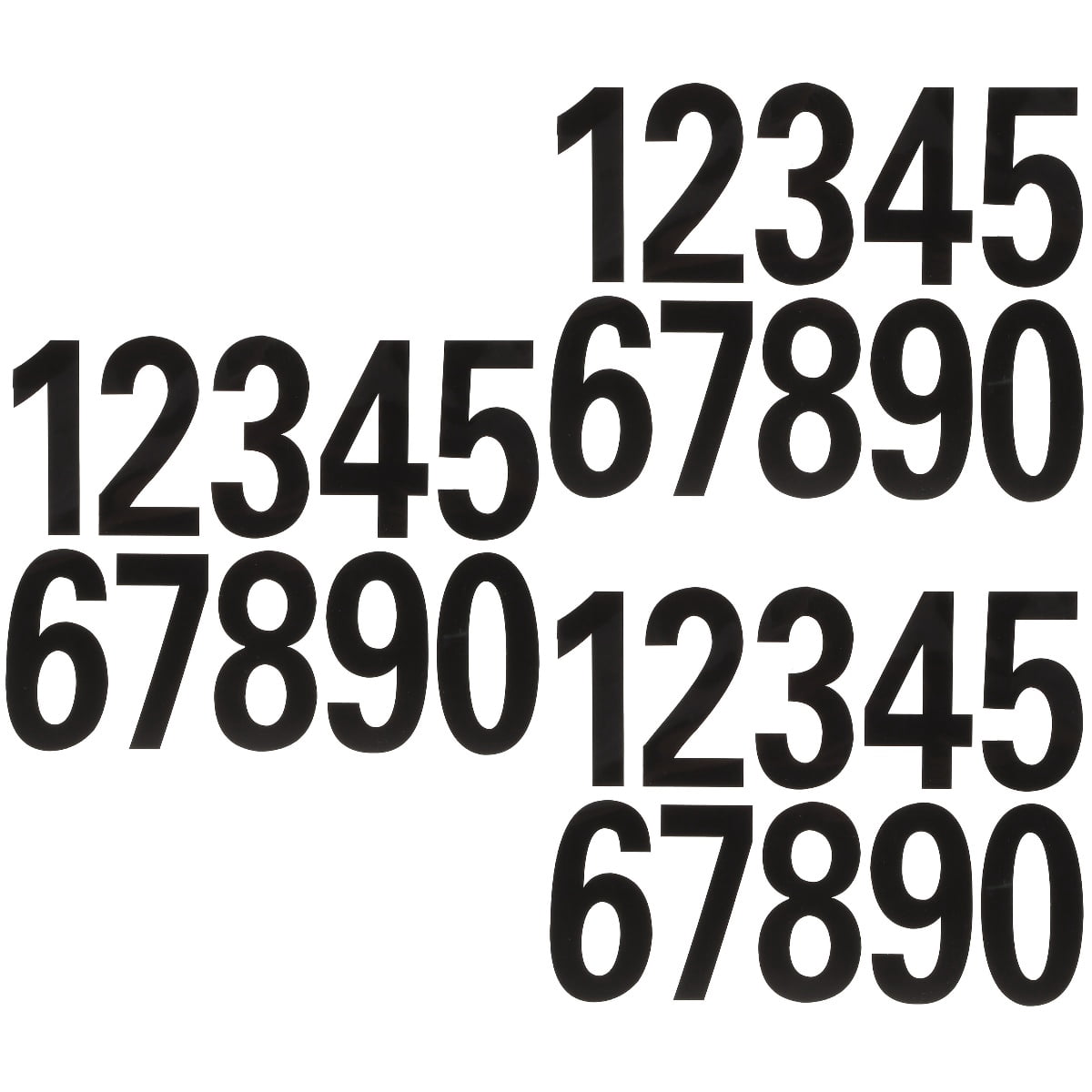 3 Count Numbers for outside Stickers Digital Theft Prevention - Walmart.com