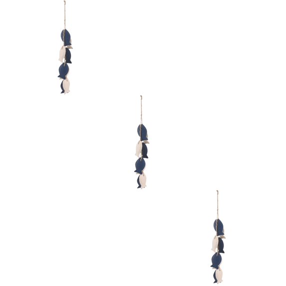 3 Count Ocean Themed Room Decor Coastal Small Fish Hanging Beach Wall ...