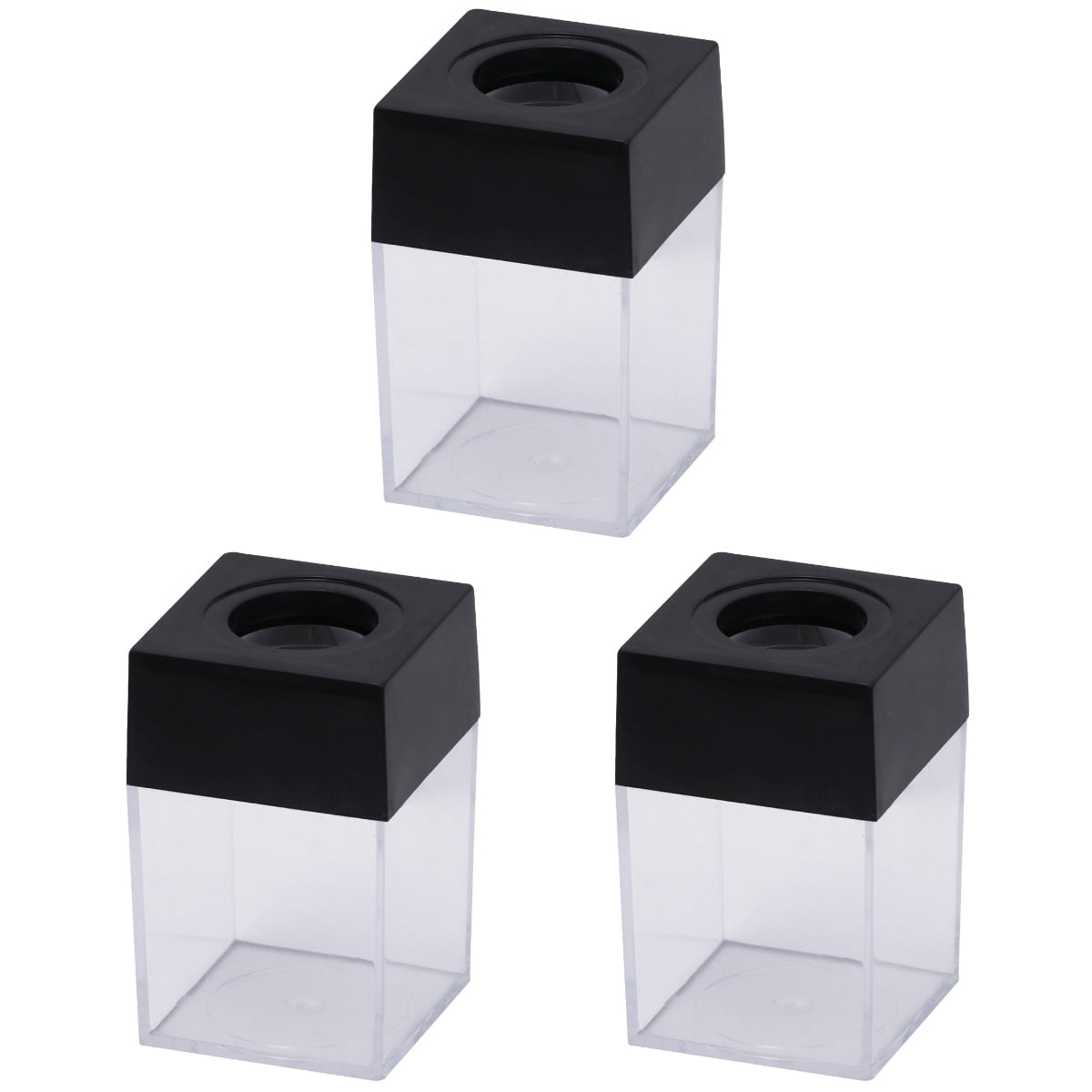 3 Count Office Desk Organizer Paper Clip Portable Holder Binder Holders ...