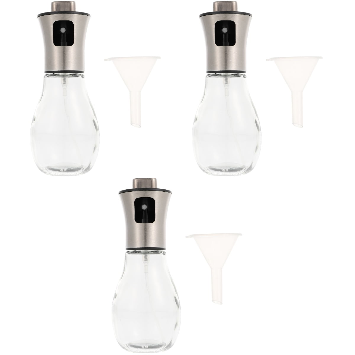 3 Count Oil Spray Bottle Dispenser Vingar Convenient Transparent ...